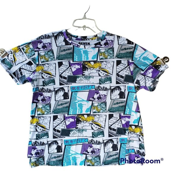 Seven Souls | Shirts | Seven Souls Anime Kanji Comic Tshirt Mens Size ...